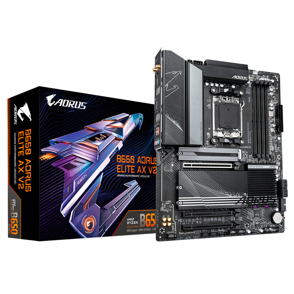 Tarjeta Madre Gigabyte B650 AORUS ELITE AX V2, ATX, AM5, AMD B650, Up ...