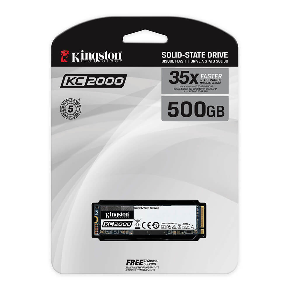 Unidad de estado solido SSD M.2 Nvme 500GB Kingston KC2000 - SKC2000M8 ...