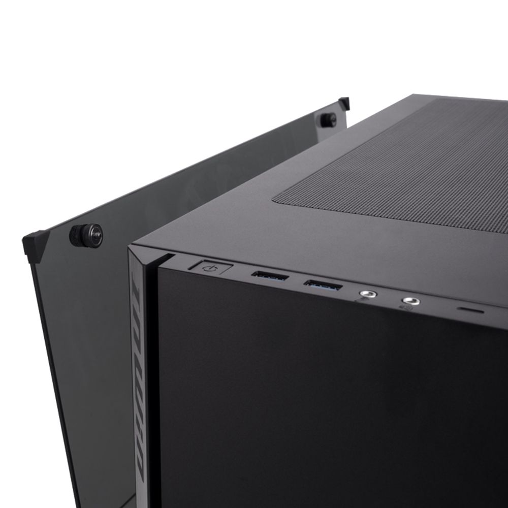 Gabinete InWin 216 Black/ USB 3.0, Audio HD, ATX, Cristal templado, IW ...