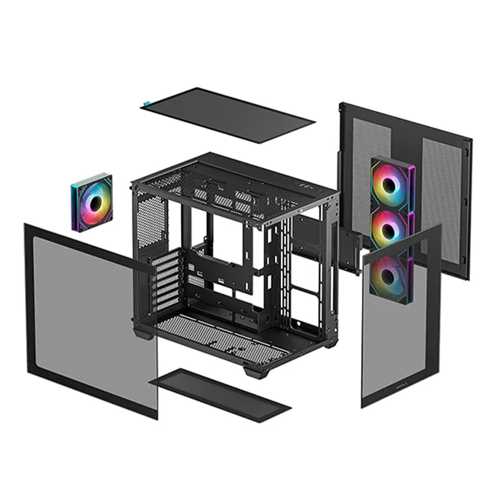Gabinete DeepCool CG530 4F, Midi-Tower, ATX/Micro-ATX/Mini-ITX, USB 3.0 ...