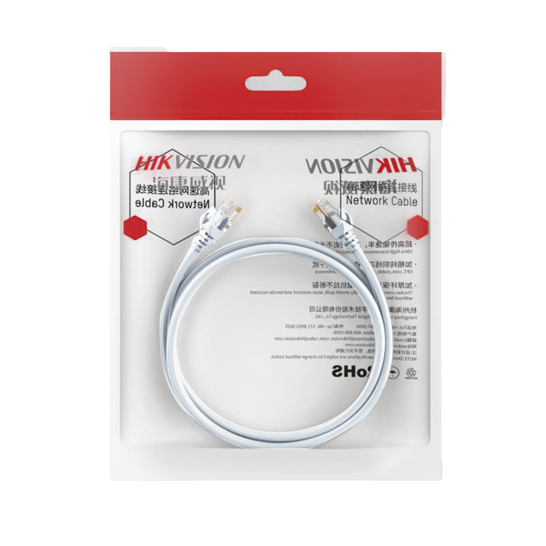 HIKVISION DS-1NP6UEC0-200-W Cable de Parcheo (Patch Cord), UTP, Cat. 6 ...