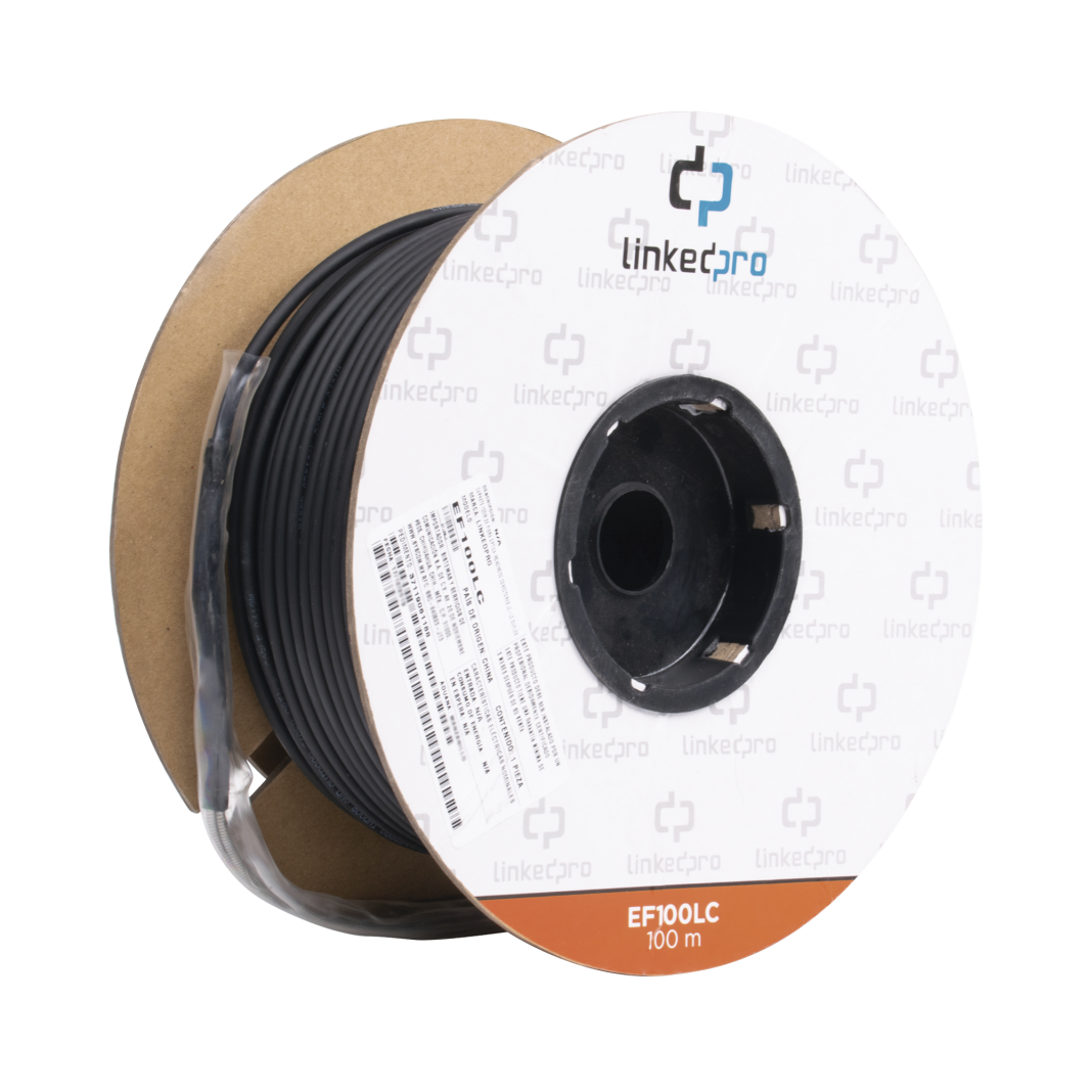 LINKEDPRO BY EPCOM EF-100-LC Carrete de Fibra Óptica Monomodo con ...