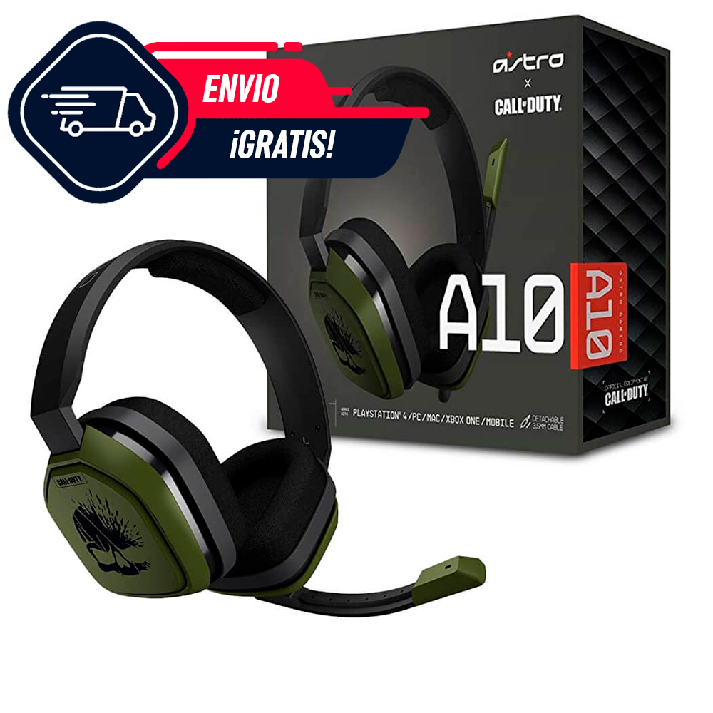 Diadema Gamer Logitech Astro A10 Edición Call Of Duty, Microfono, Jack ...